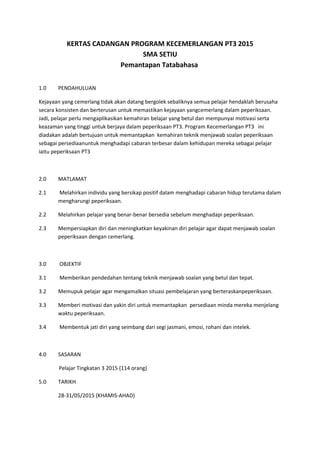 Kertas cadangan pt3 | DOC