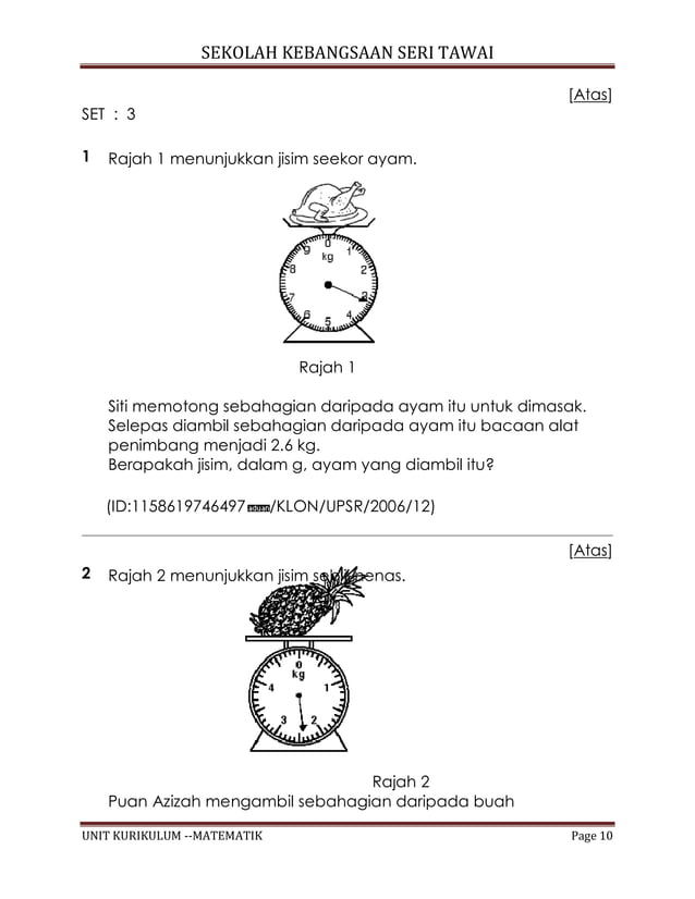 Kertas dua timbangan berat | PDF