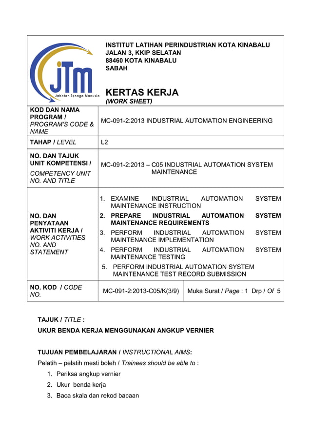Kertas Kerja | DOC