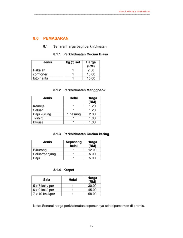 Kertas kerja dobi | PDF