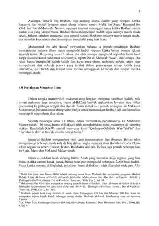 Imam Bukhari Rahimahullah | PDF