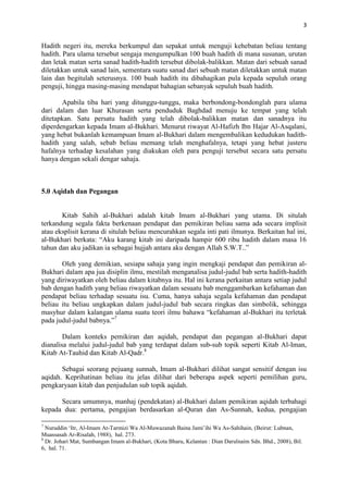 Imam Bukhari Rahimahullah | PDF