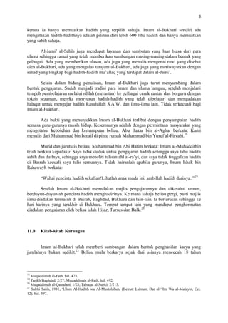 Imam Bukhari Rahimahullah | PDF