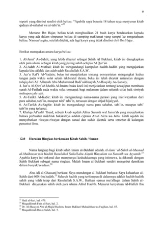 Imam Bukhari Rahimahullah | PDF