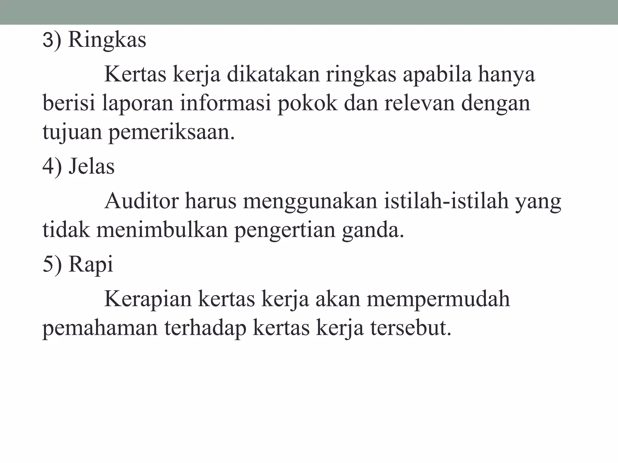 Kertas kerja audit | PPTX