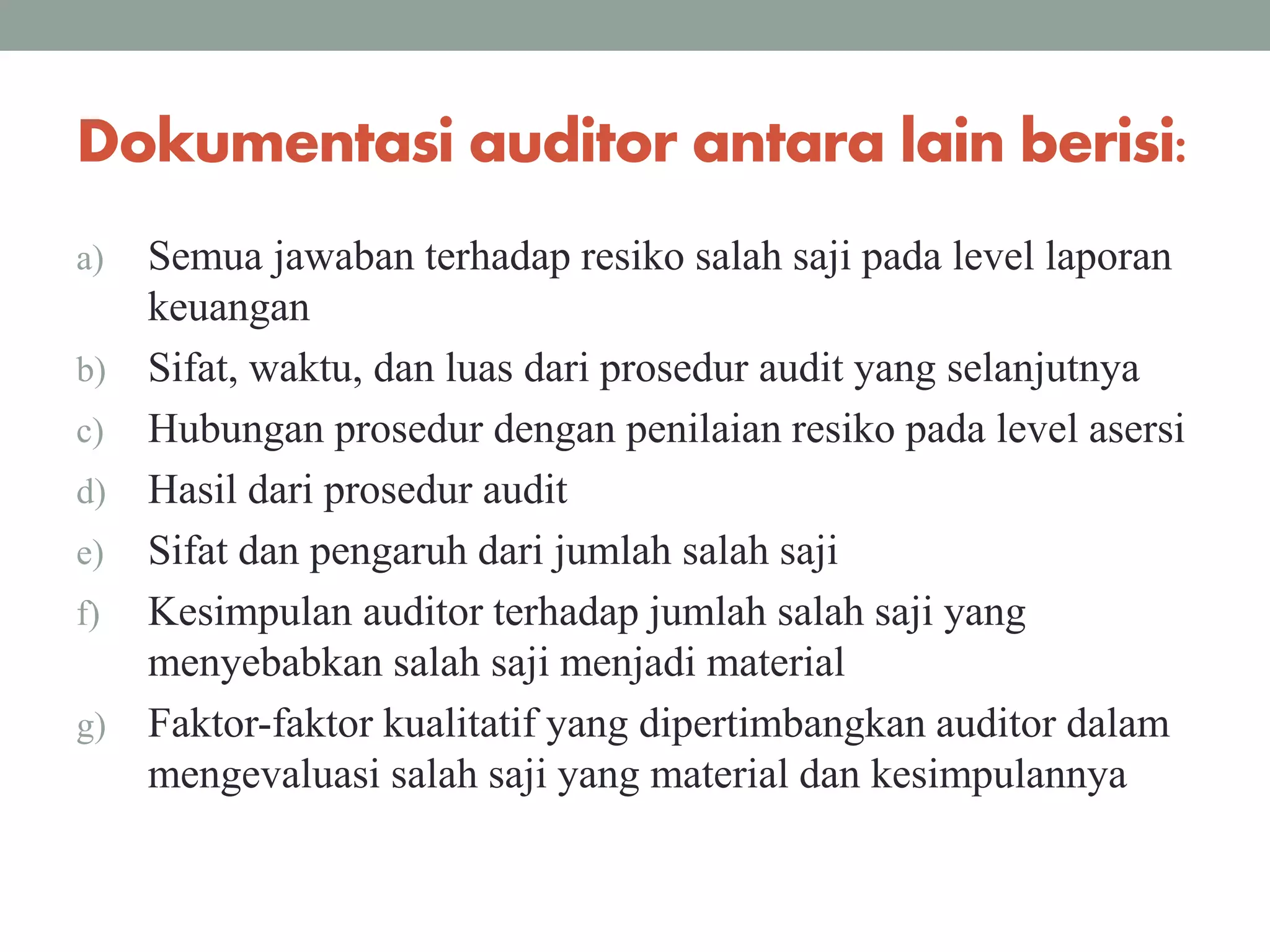 Kertas kerja audit | PPTX
