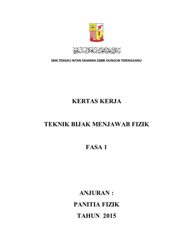 Kertas kerja bengkel teknik menjawab | DOCX