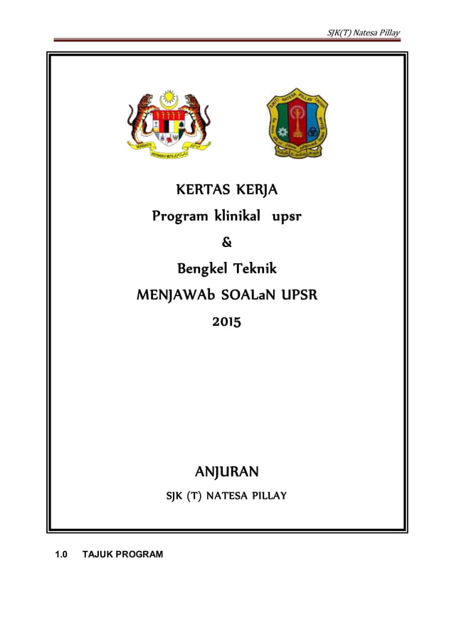 Kertas kerja bengkel teknik menjawab soalan 2014 | DOCX