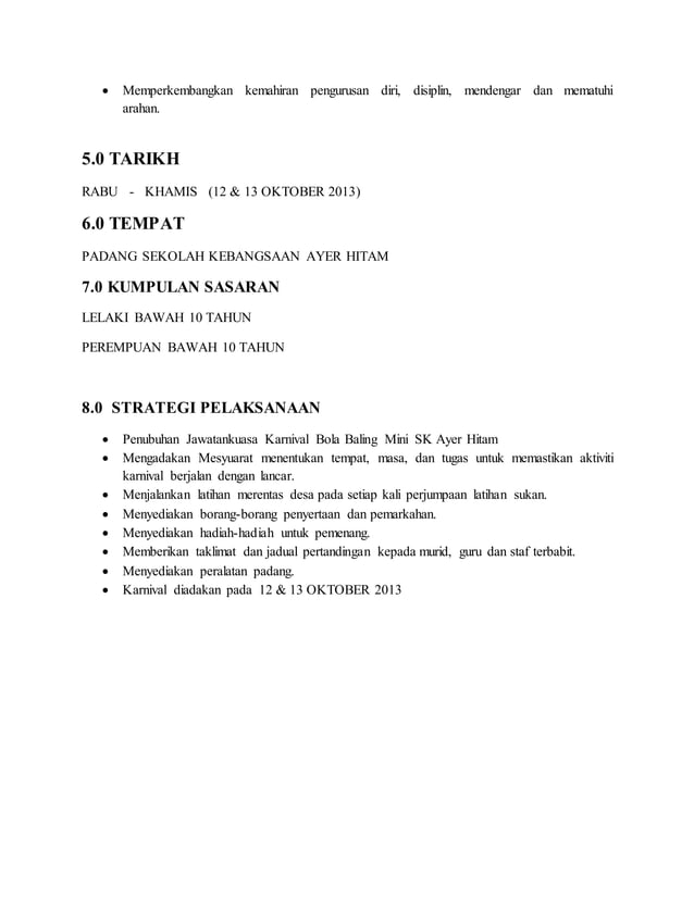 Kertas kerja bola baling | DOCX