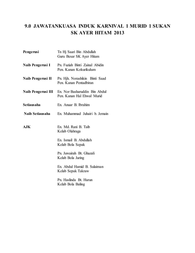 Kertas kerja bola baling | DOCX