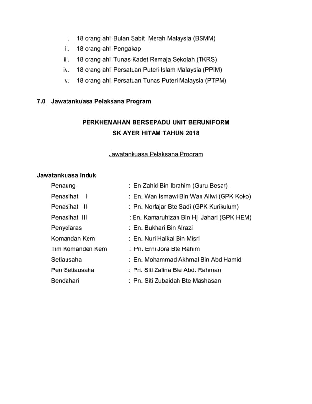 Kertas kerja camping fs fishvage seri wangi | PDF