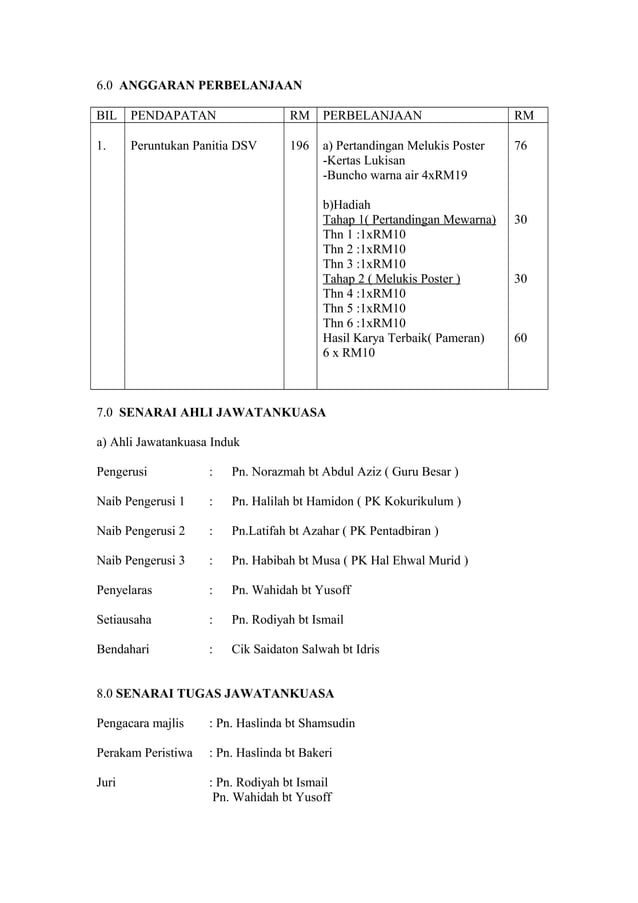 Kertas kerja dsv | PDF
