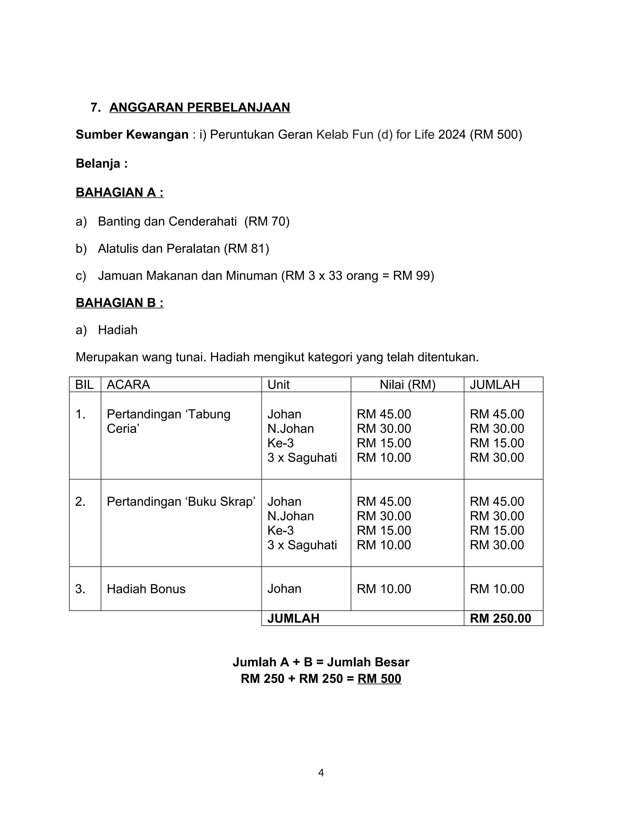 KERTAS KERJA GERAN KEWANGAN MARILAH MENABUNG DAN BIJAK URUS WANGx | DOCX