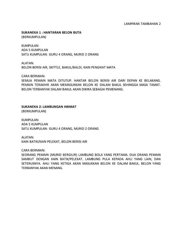 Kertas kerja hari guru skbt 2018 | PDF