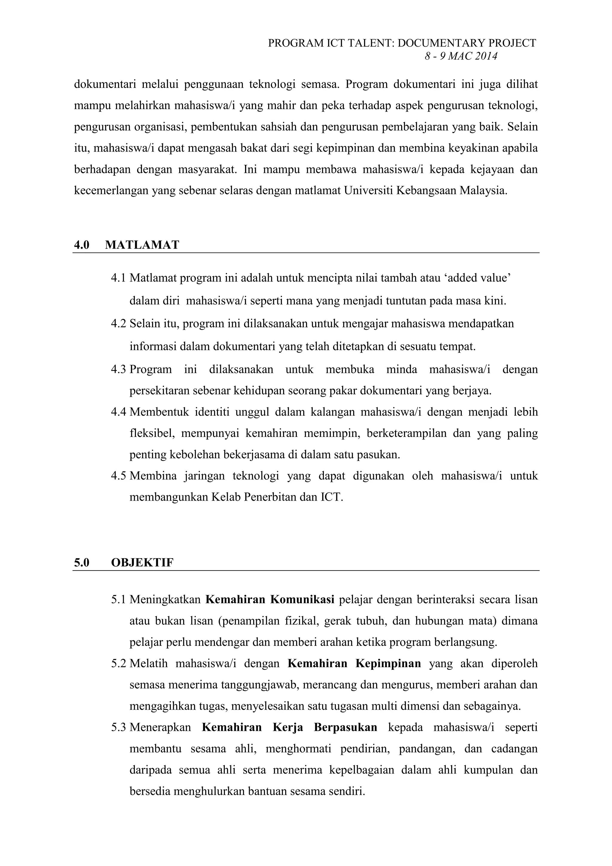 Kertas kerja ict danga bay 3. | PDF
