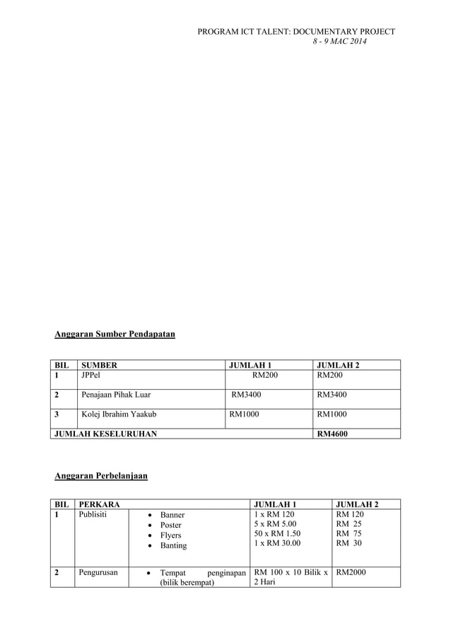 Kertas kerja ict danga bay 3. | PDF