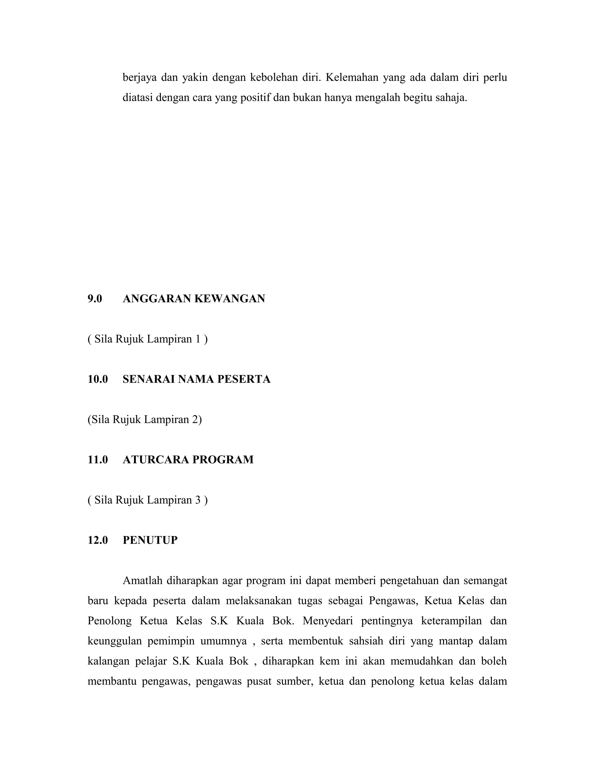 Kertas kerja kem pengawas | PDF