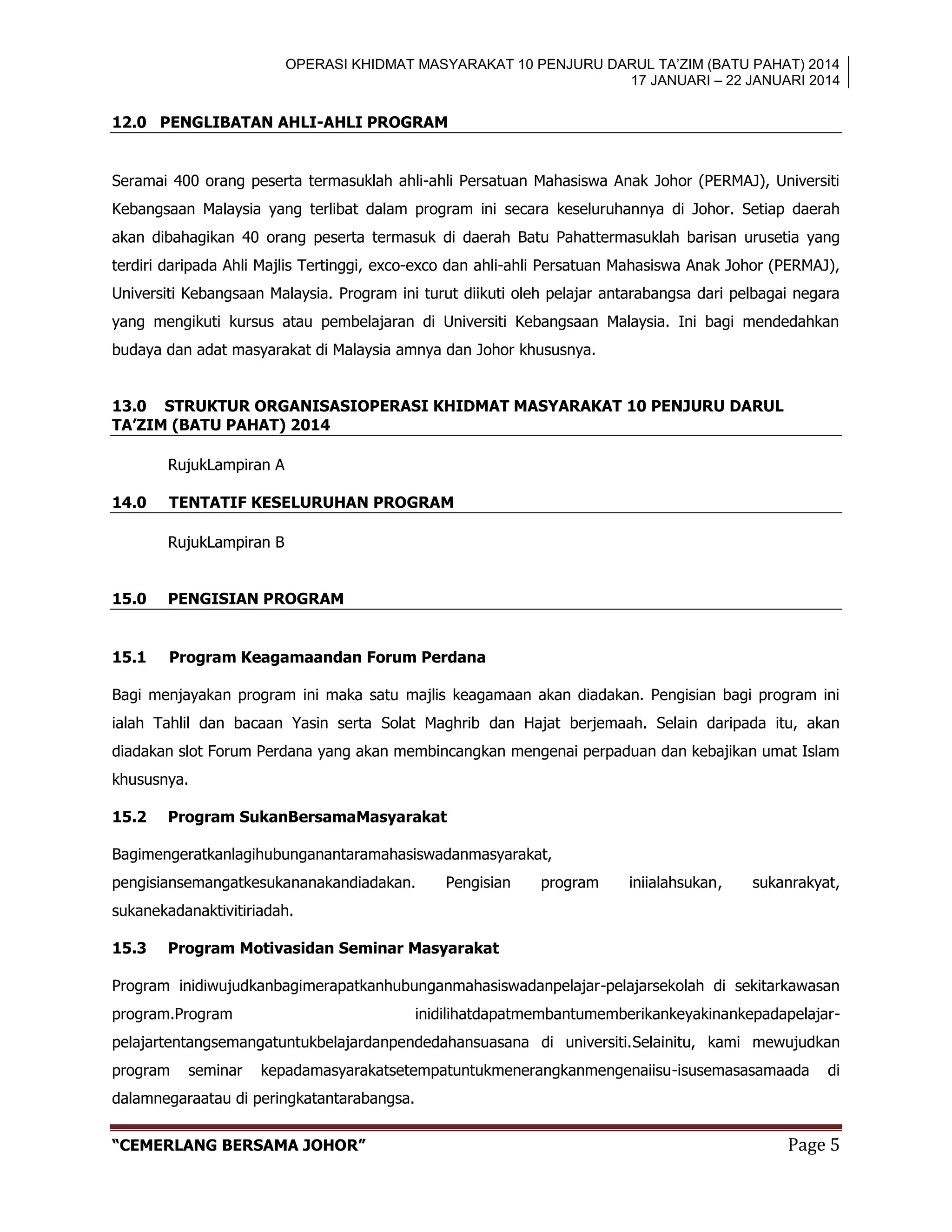 Kertas Kerja Keseluruhan OPKIM'10 Penjuru | DOCX