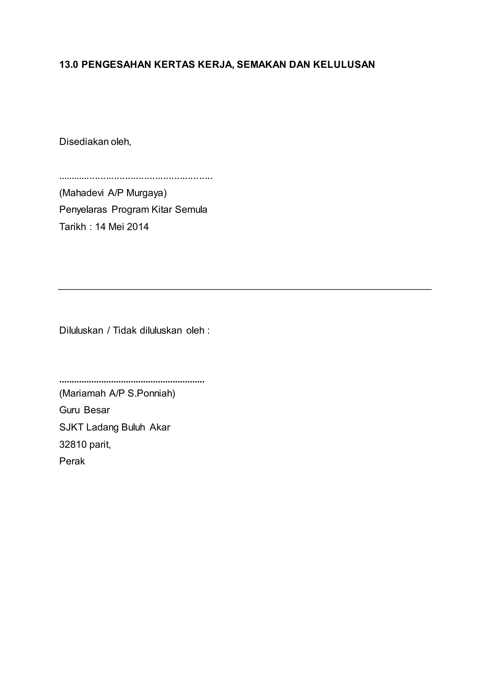 Kertas kerja kitar semula new | DOCX