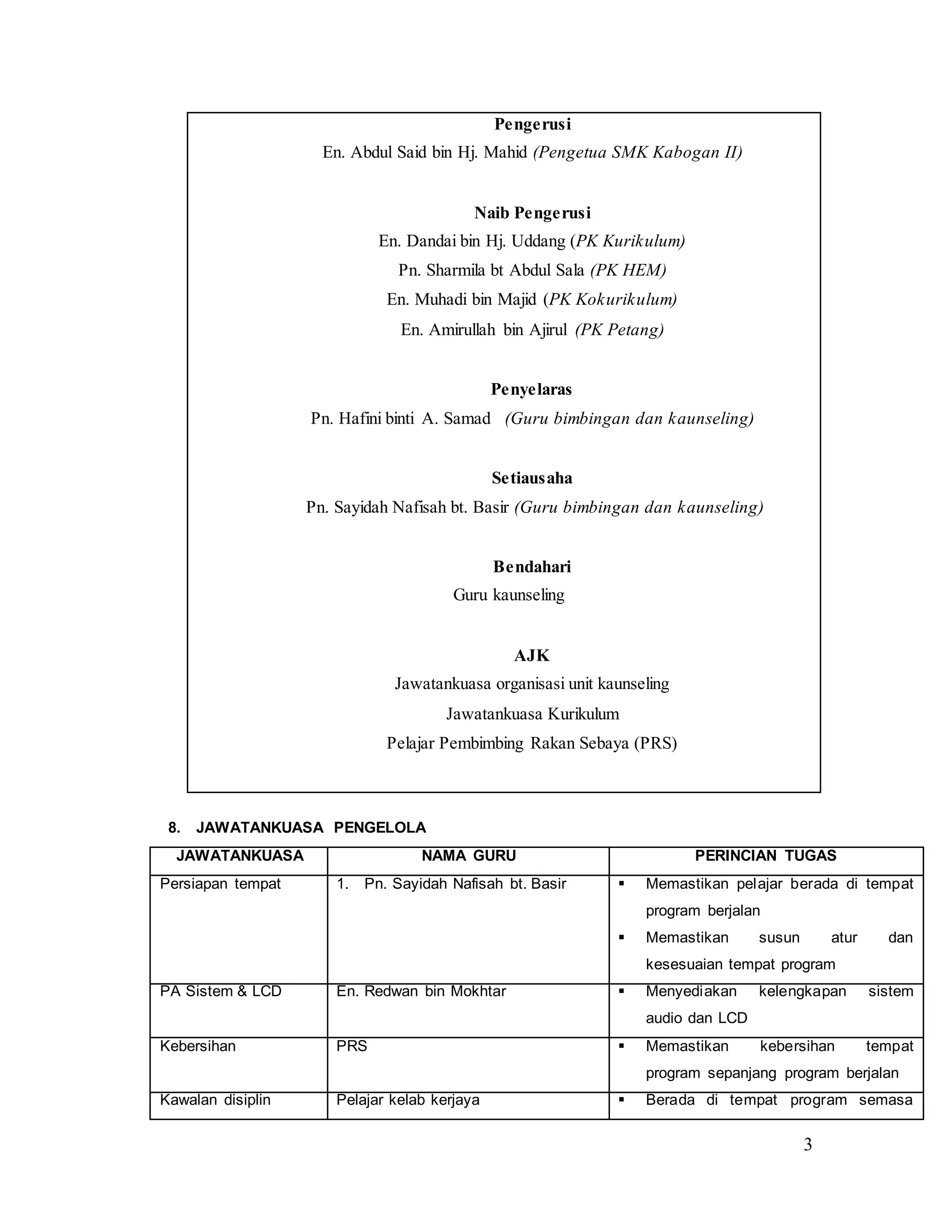 Kertas kerja kursus kemahiran belajar 2016 | DOCX