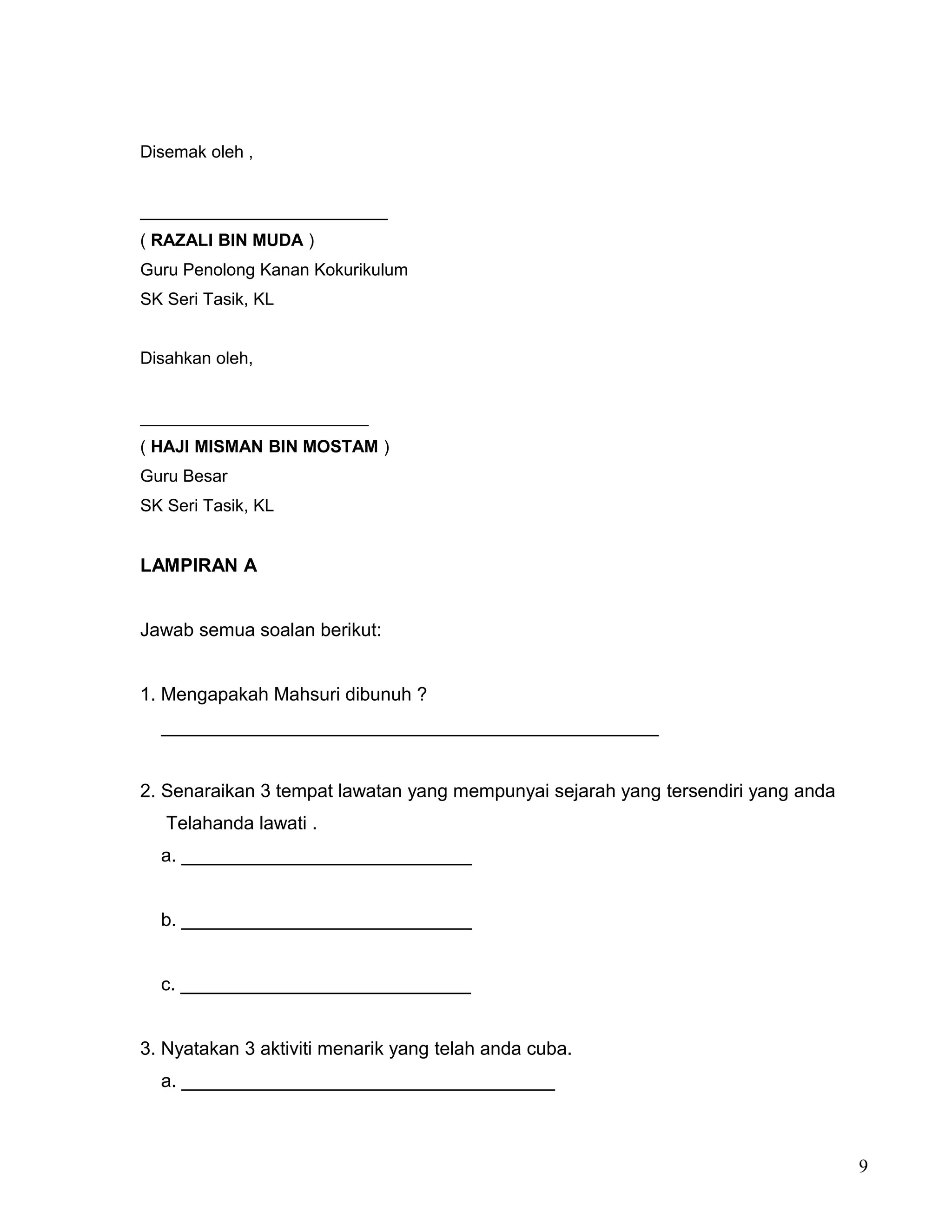 Kertas kerja l angkawi | PDF