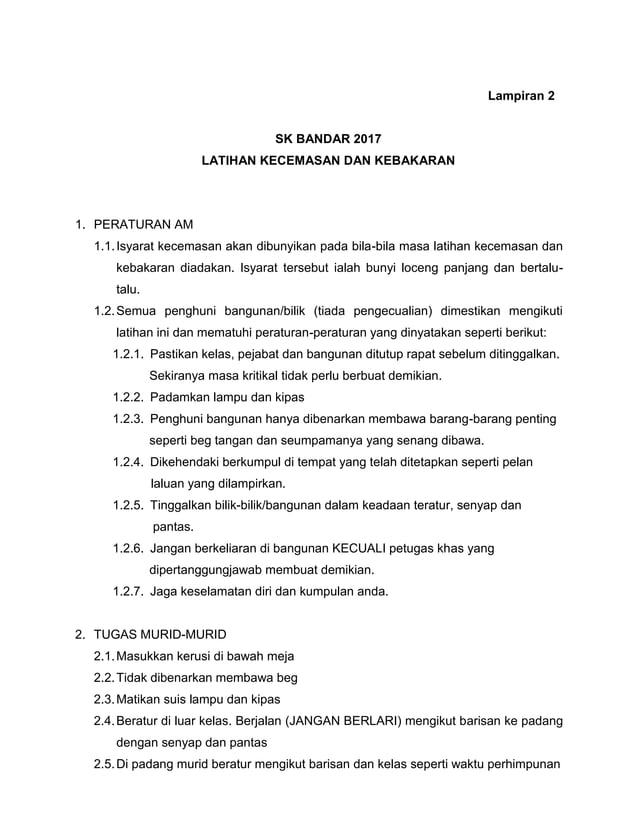 kertas kerja latihan kebakaran.doc