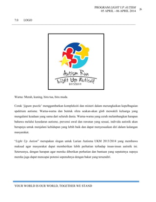 Kertas kerja light up autism | DOCX
