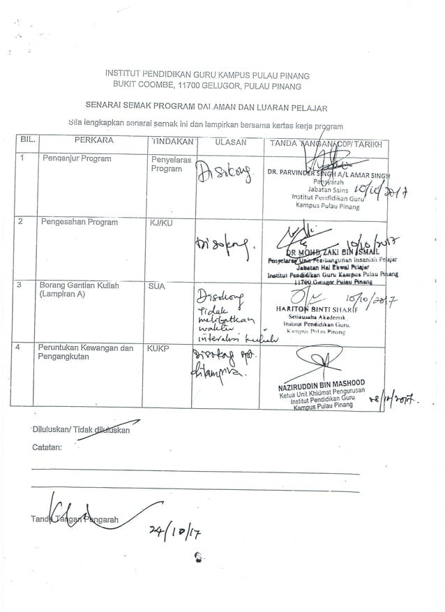 Contoh Kertas Kerja Majlis Makan Malam Jabatan Sains | PDF