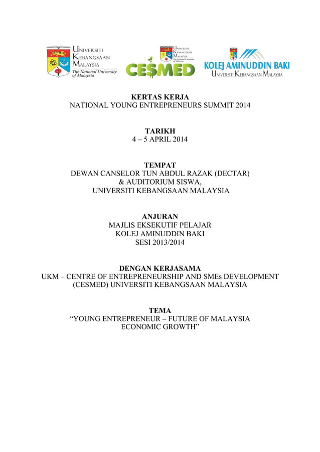 Kertas kerja NYES 2014 | PDF