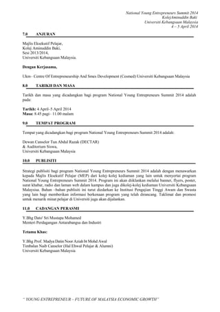 Kertas kerja NYES 2014 | PDF