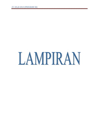 Kertas kerja program 3k | DOC