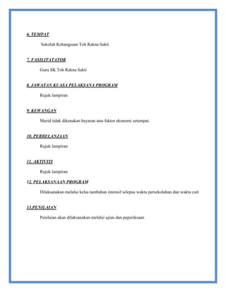 Kertas kerja program akademik | DOCX