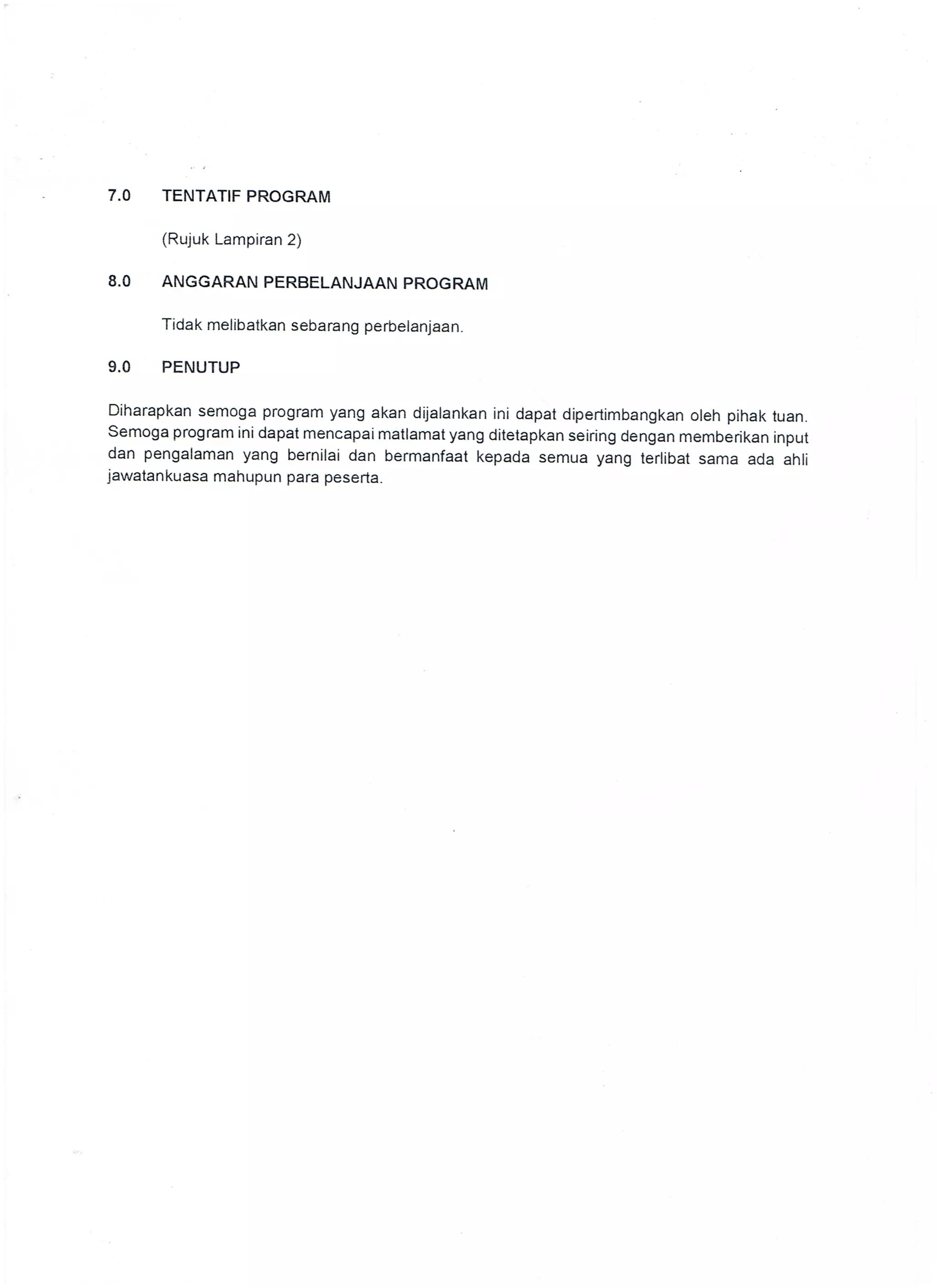 Contoh Kertas Kerja Program Bijak Itu Selamat | PDF