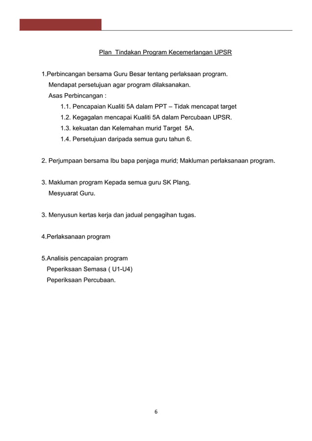 K ertas kerja program elit | DOC