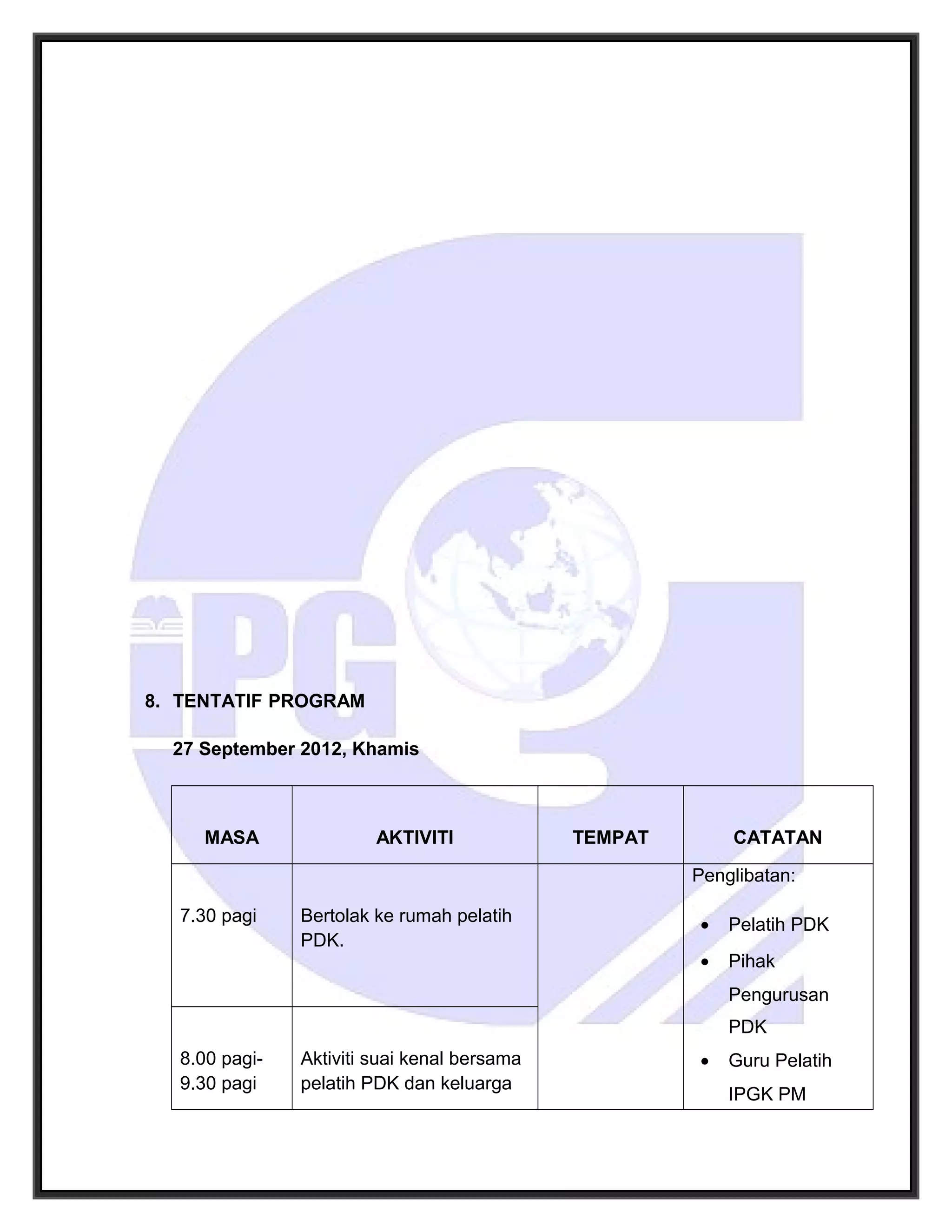 Kertas kerja program sayang disayang ,pdk seri mutiara higlighted | DOC