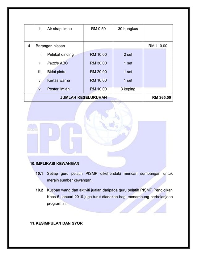 Kertas kerja program sayang disayang ,pdk seri mutiara higlighted | DOC