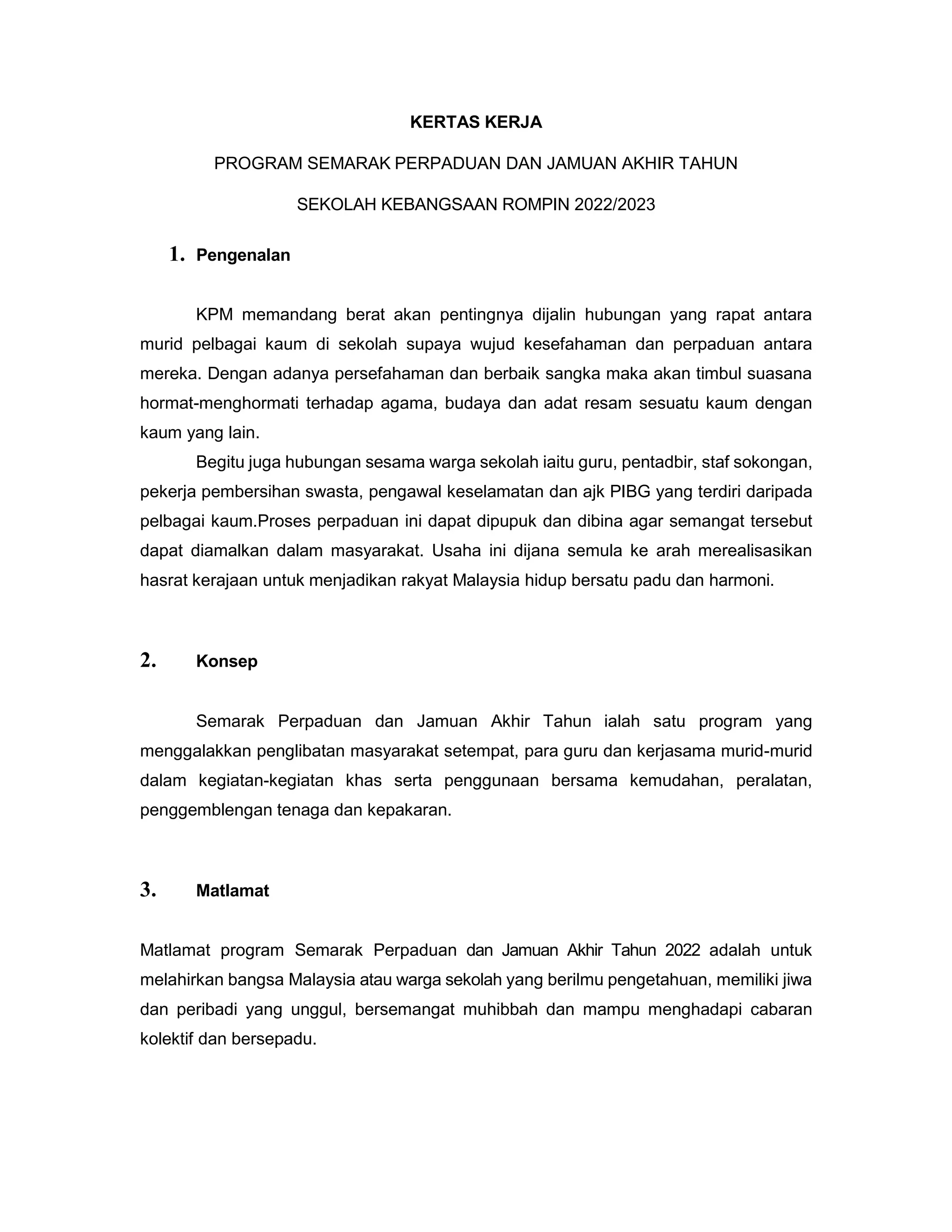 Kertas Kerja Program Semarak Perpaduan.docx