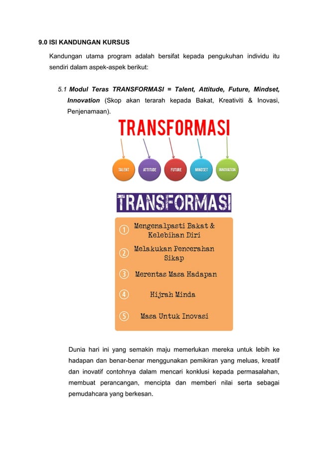 Program Transformasi Minda | PDF