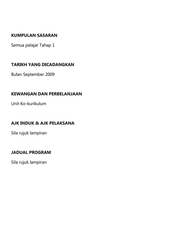 Kertas kerja program upsr | DOCX