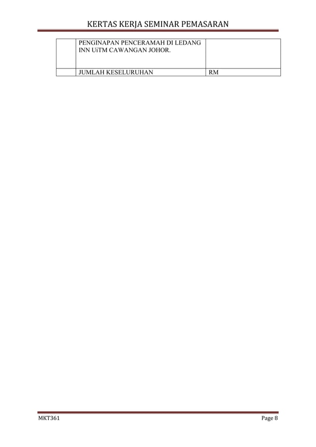 Kertas kerja seminar | DOCX