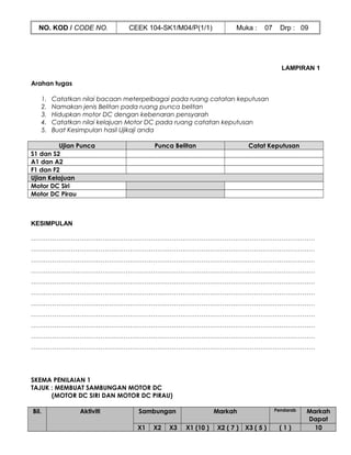 Kertas kerja sk1 ceek 104 | PDF