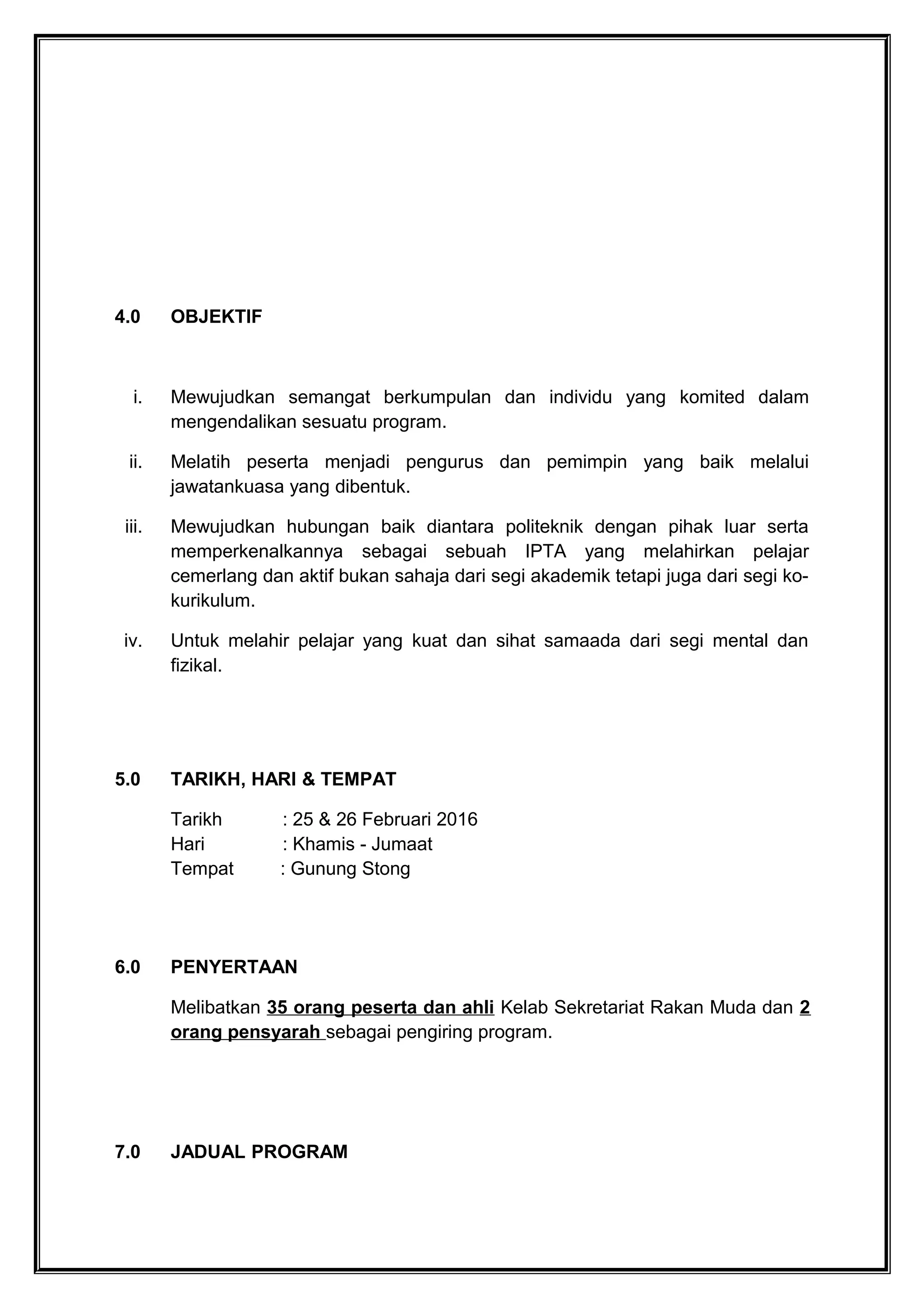 contoh Kertas kerja | DOC