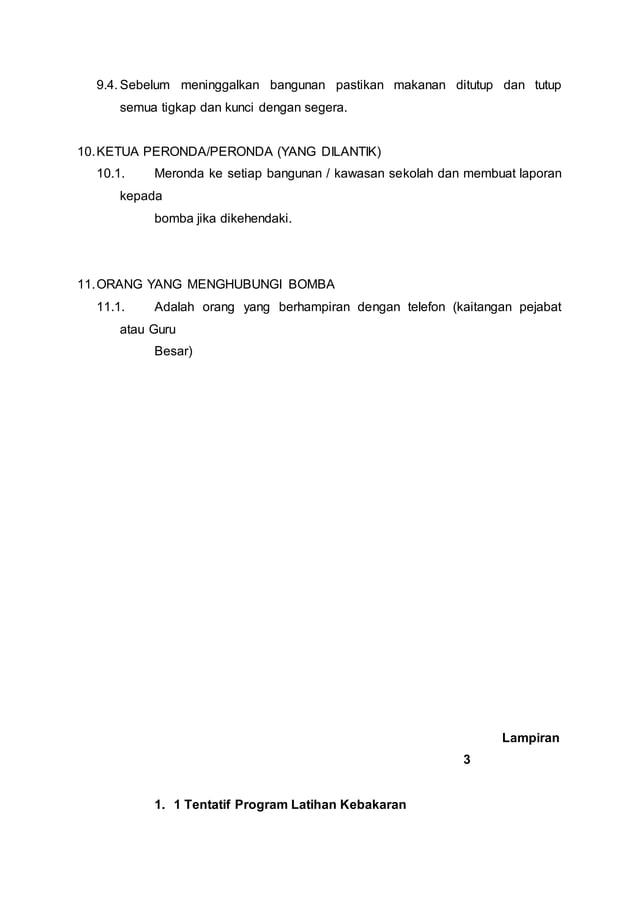 Kertas kerja surat latihan kebakaran-bersama-bomba | DOCX