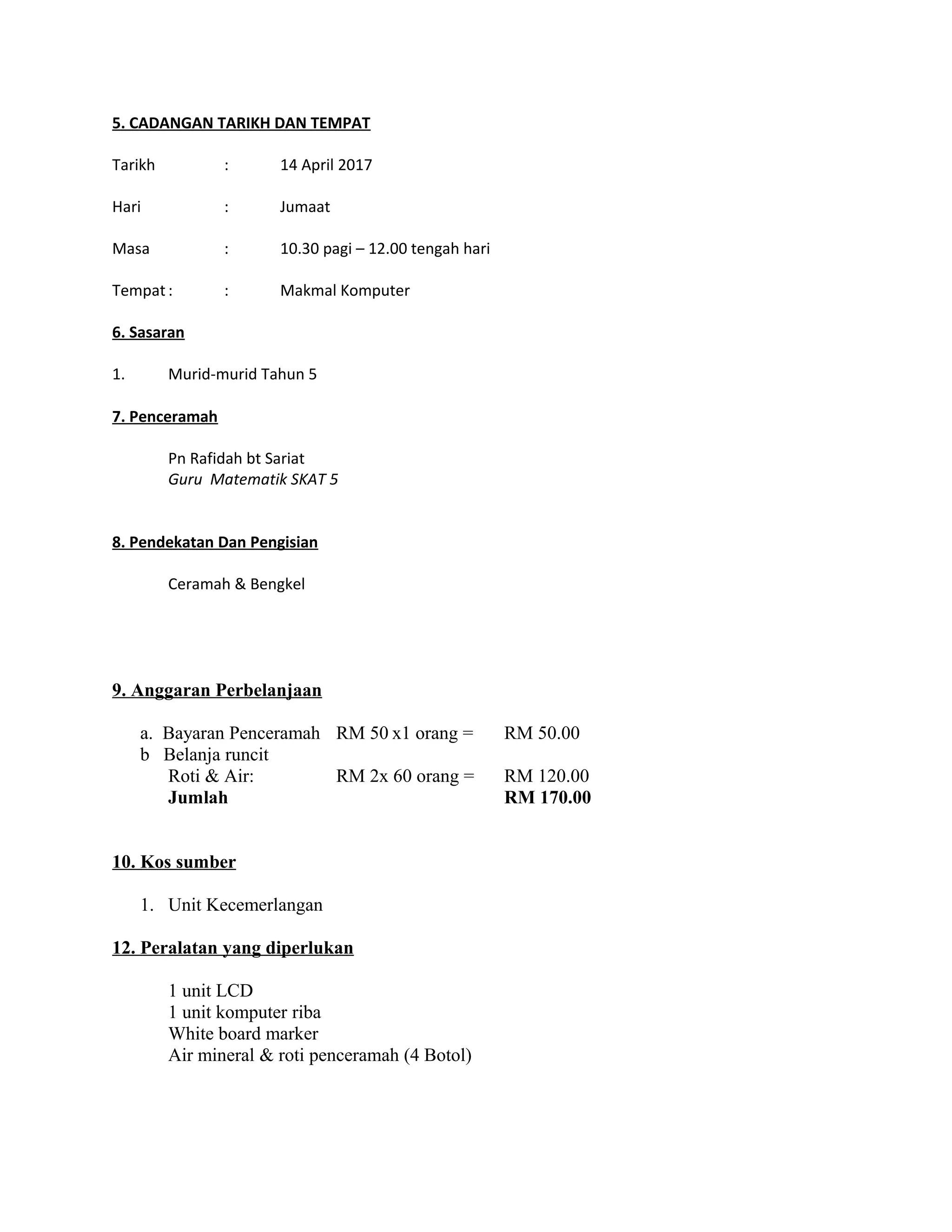 Kertas kerja teknik menjawab t5 | PDF