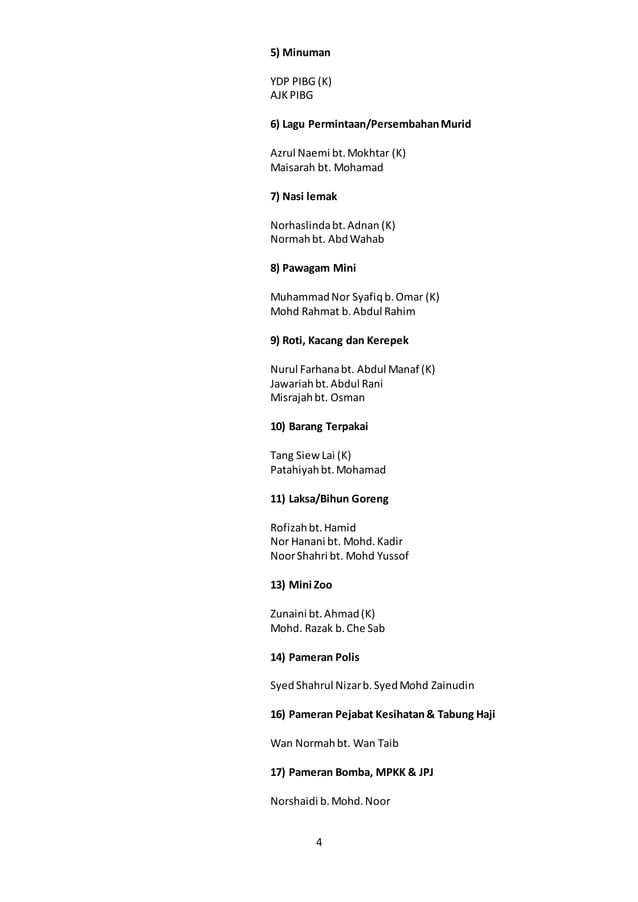 Kertas konsep hari kantin 2018 | PDF