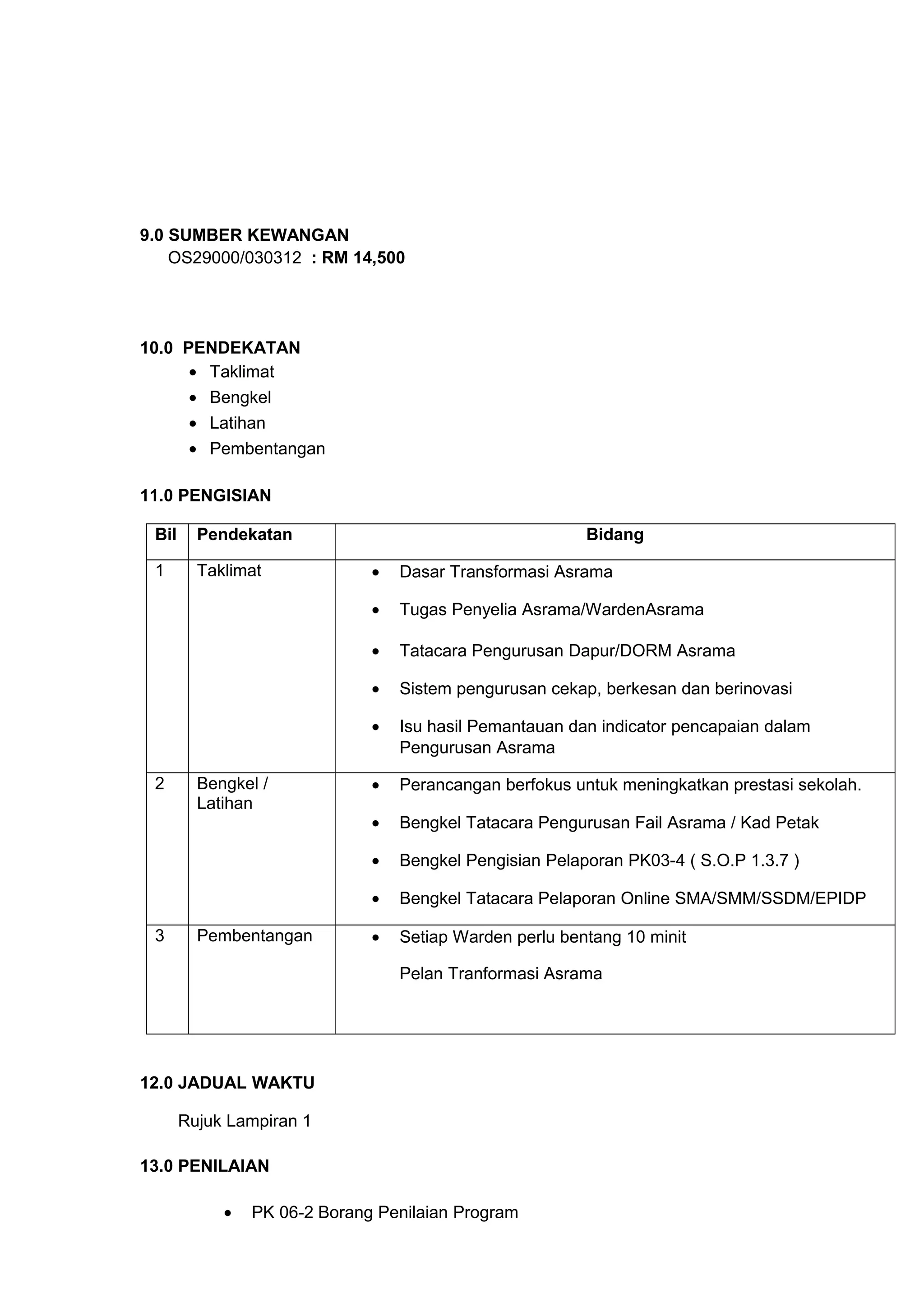 Kertas konsep kursus penyelia dan warden | PDF