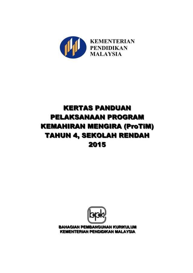Kertas makluman untuk pelaksanaan program pro tim | PDF