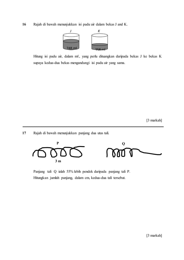 Kertas math thn 5(k2) | PDF