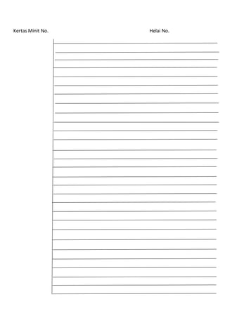 Kertas minit no | PDF