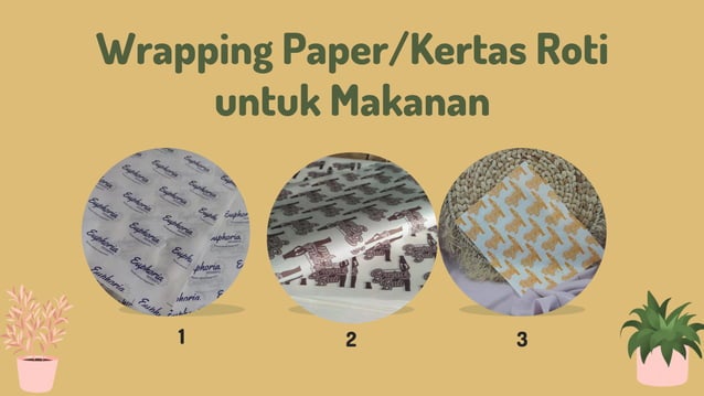 Cetak Wrapping Paper dan Kertas Roti Murah | PDF